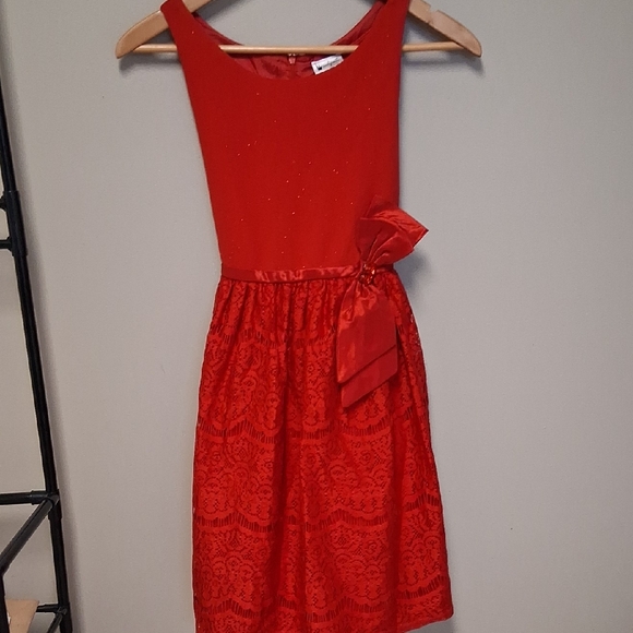 emily west | Dresses | Emily West Red Lace Kids Dress | Poshmark